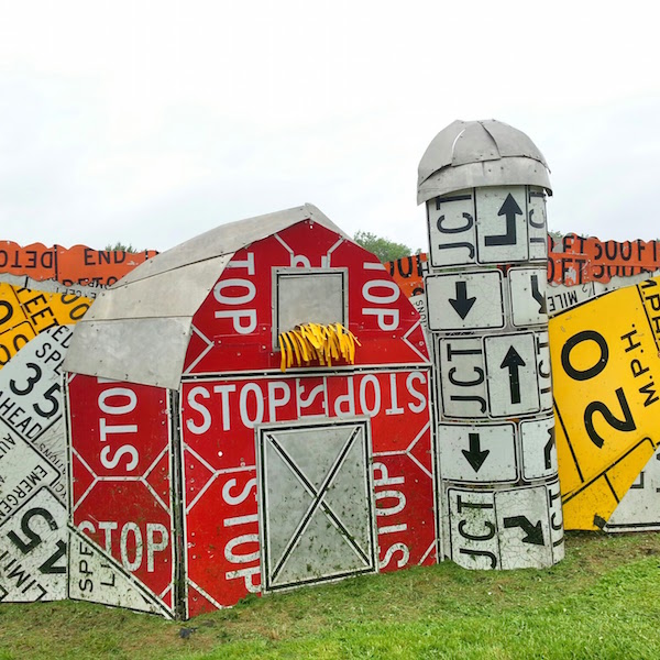 The Meadville PennDOT Road Sign Sculptures, Part I: The Fence/Mural ...
